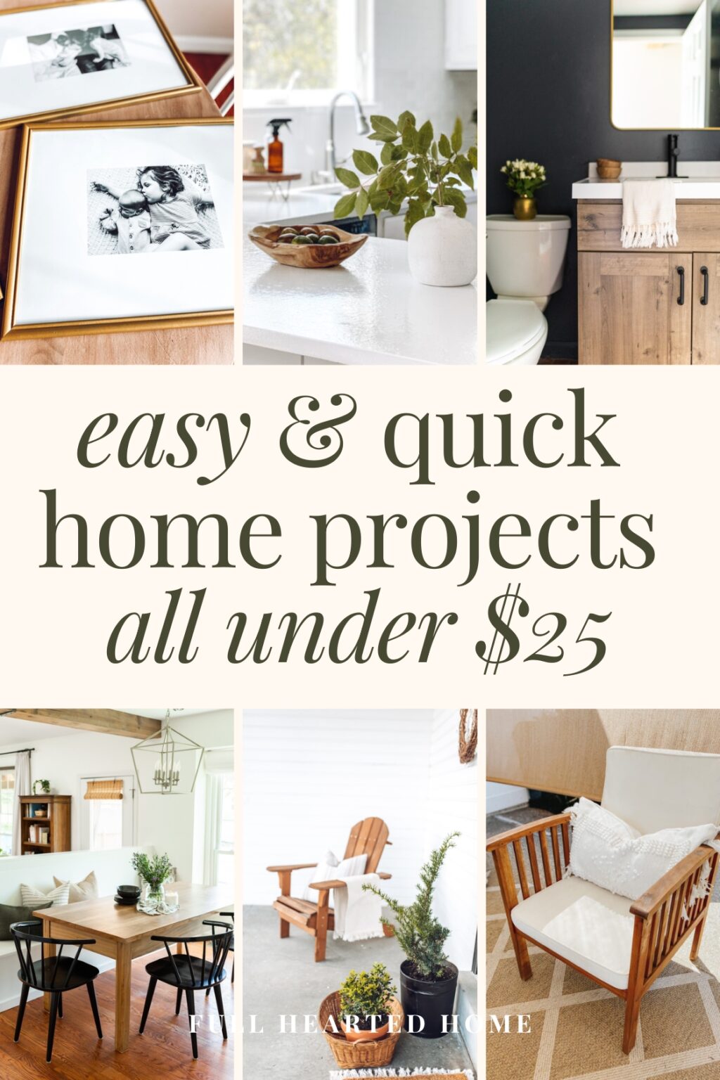 DIY Home Improvement Projects Under $25 - Full Hearted Home