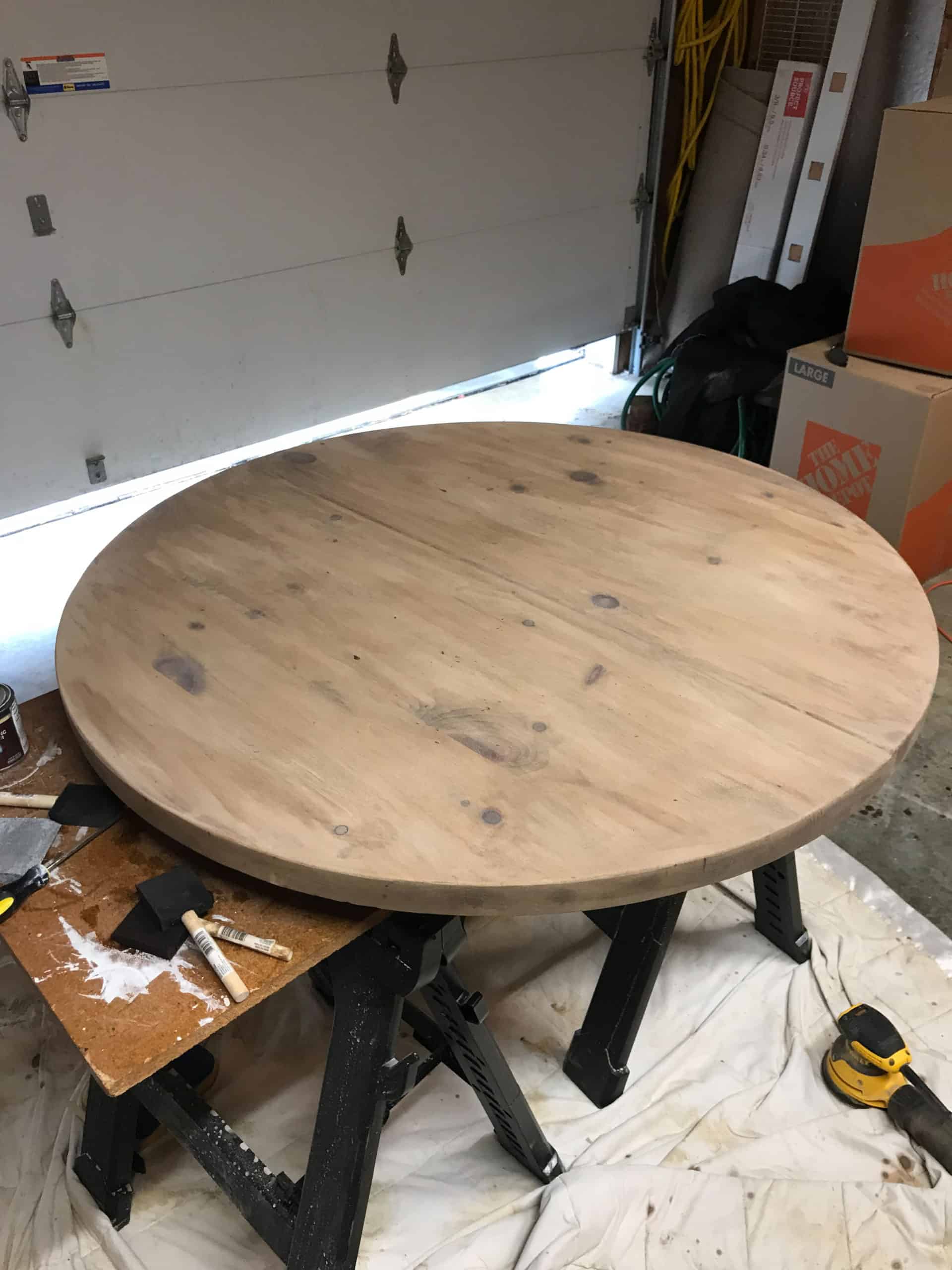 How to Refinish a Table (A Marketplace Table Makeover) - Full Hearted Home