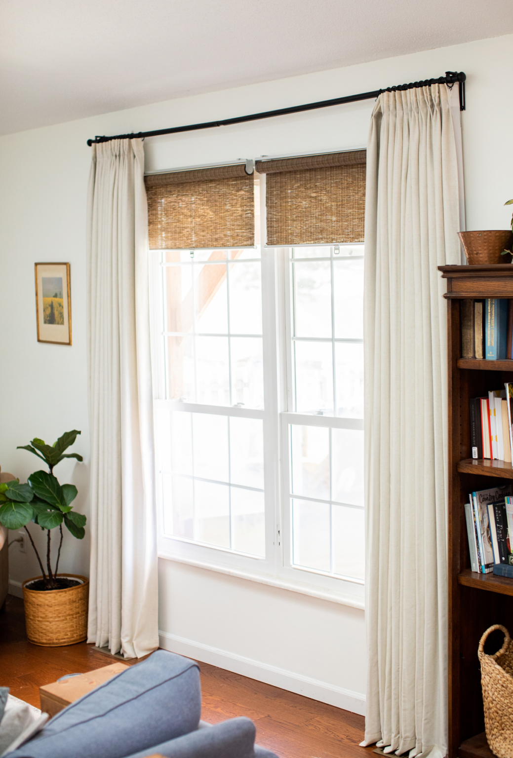 How to Train Drapes to Hang Perfectly - Full Hearted Home