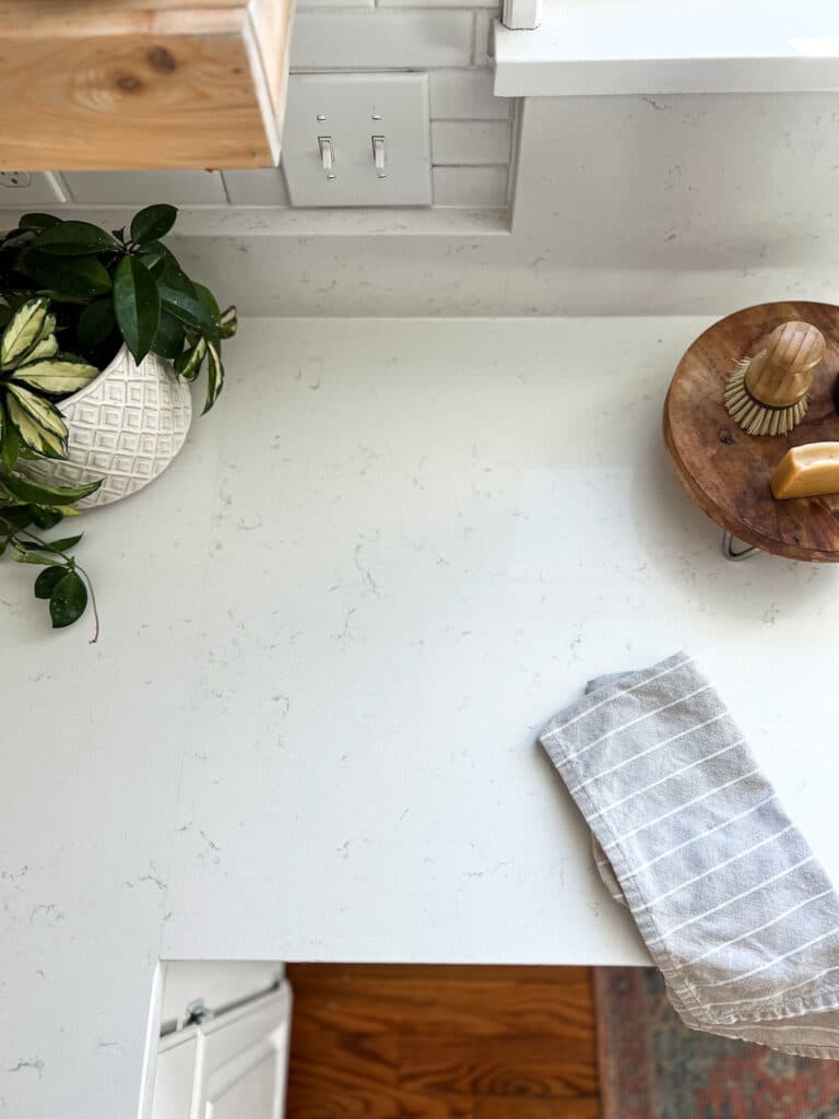 New Carrara Marmi Quartz Countertops - Full Hearted Home