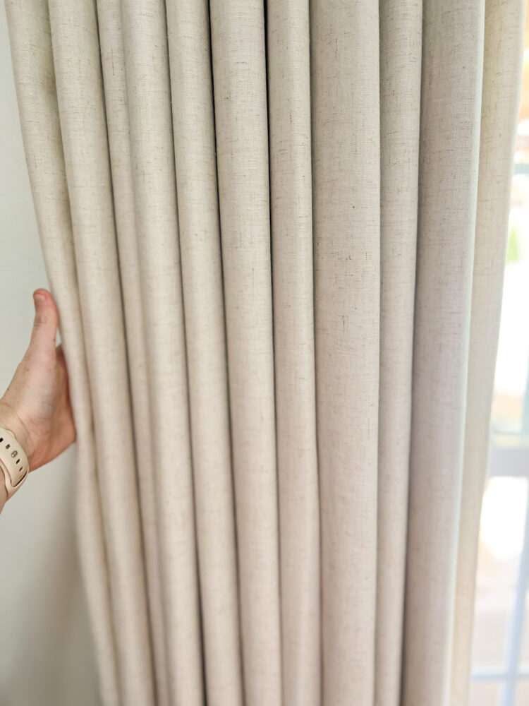 How to Train Drapes to Hang Perfectly - Full Hearted Home