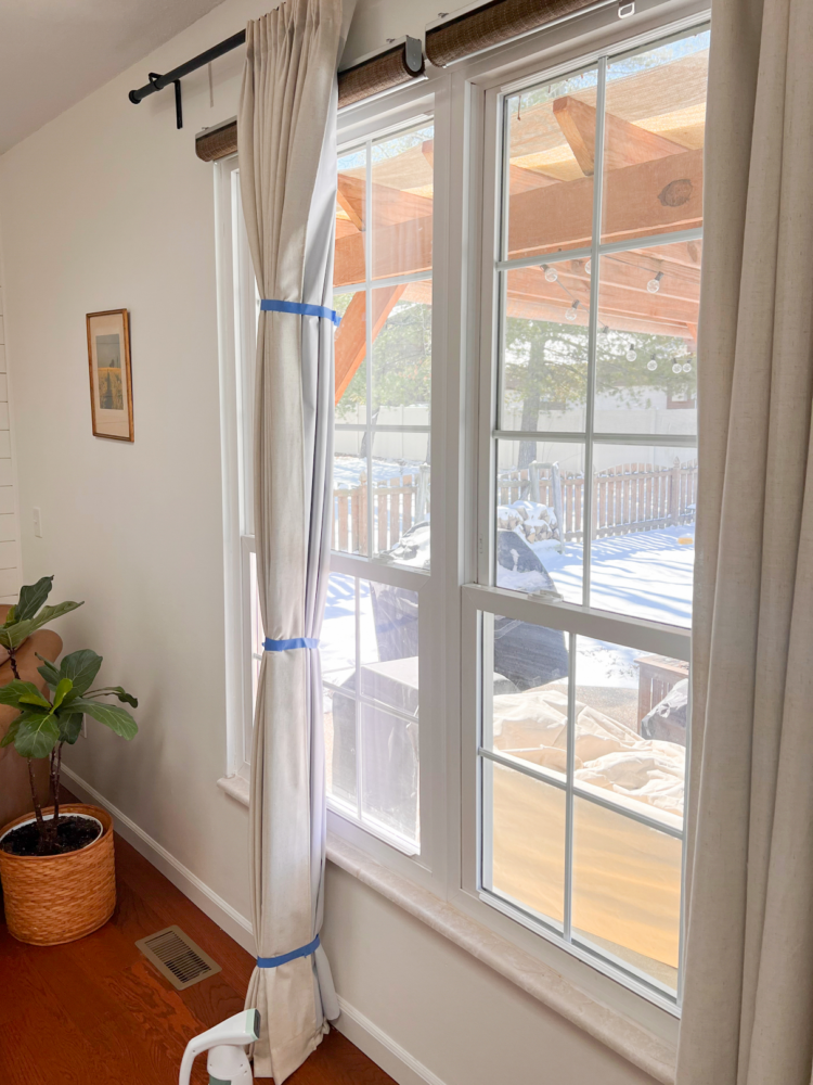 How to Train Drapes to Hang Perfectly - Full Hearted Home