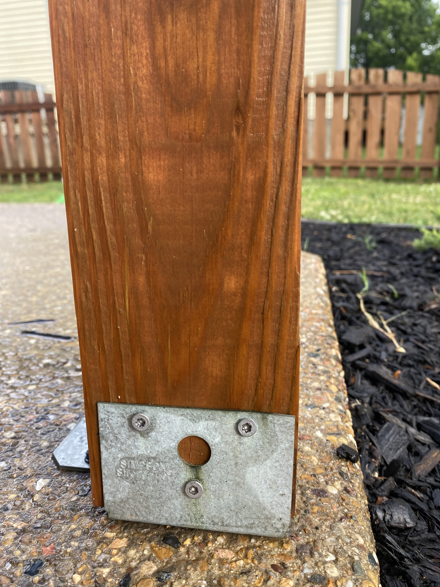 How to Build a Pergola on Concrete - Full Hearted Home