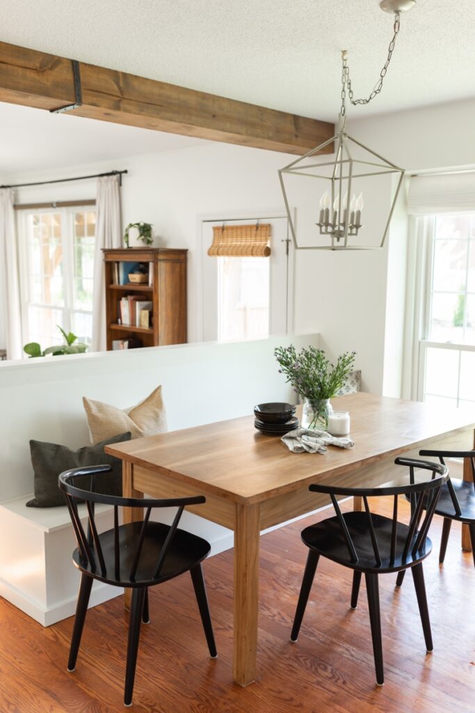 How to Build DIY Kitchen Banquette Seating - Full Hearted Home